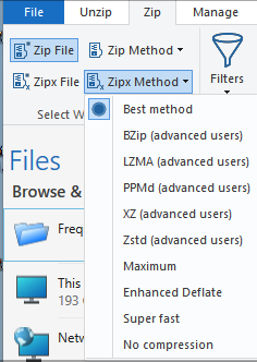 KB Corel: What registry settings control WinZip's Default Compression?